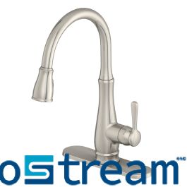 Eurostream Whitley single handle pull-down kitchen faucet